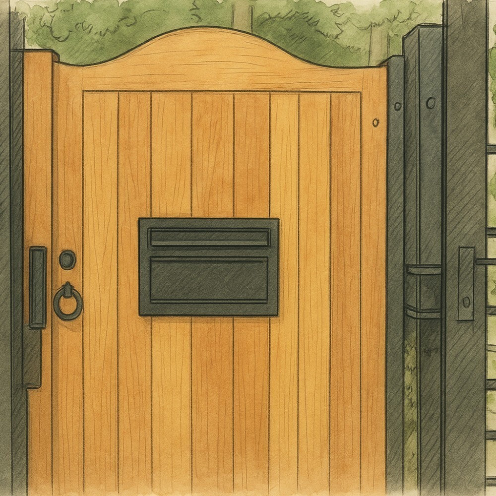 Outdoor Parcel Boxes for Gates & Fences | Secure Rear Access Design ...