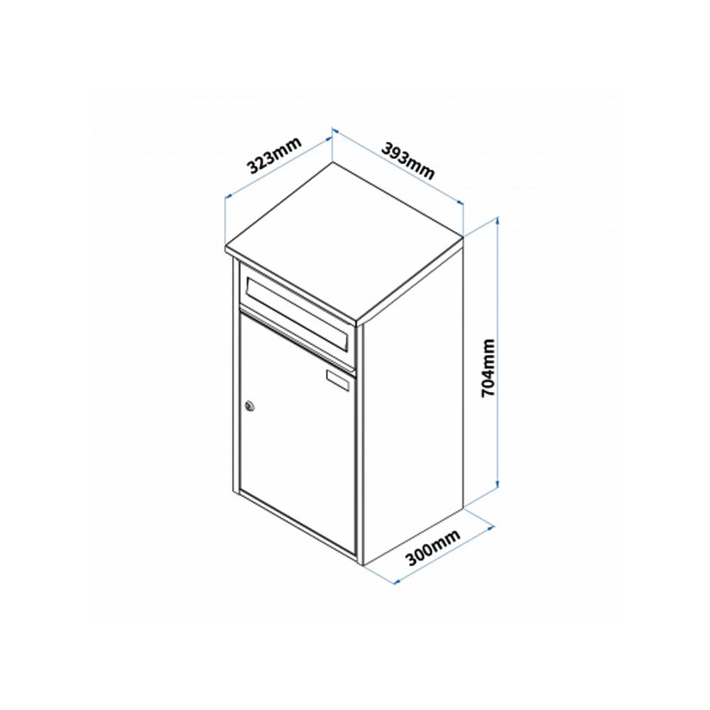 Wall Mounted Parcel Post Box for Home | Woodpecker Compact Outdoor ...